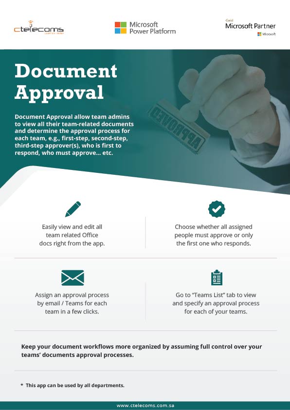 Document Approval | Ctelecoms PowerApps Gallery